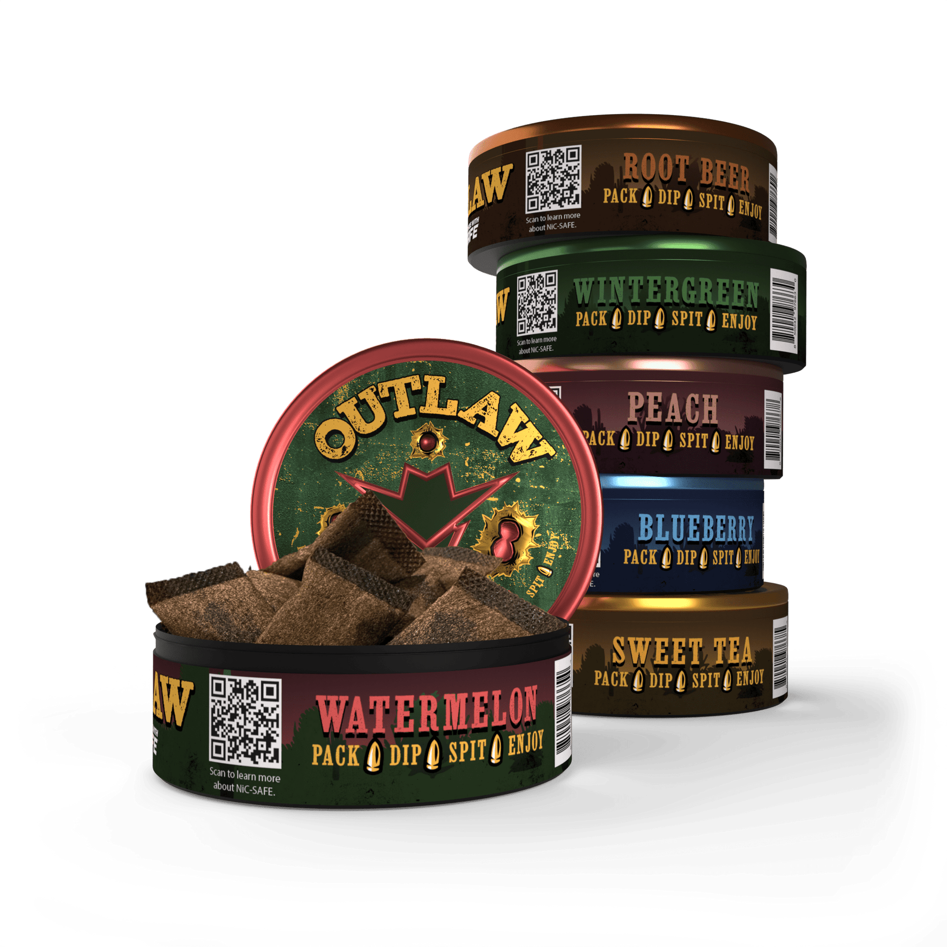 Pouches - Premium Healthy Dip Pouches Better than Zyn – Outlaw Dip ...