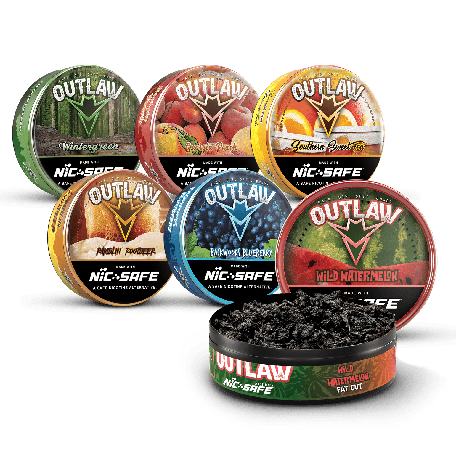 Outlaw FAT Cut Dip - Premium Chewing Tobacco Alternative – Outlaw Dip ...