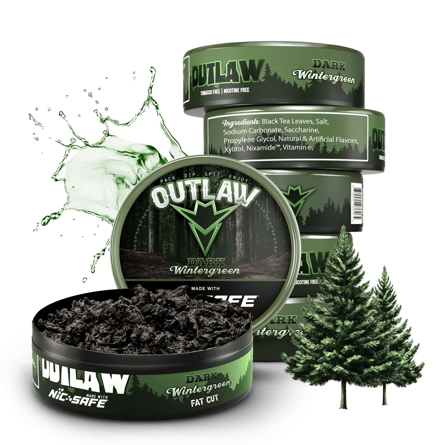 Outlaw FAT Cut Dip - Premium Chewing Tobacco Alternative – Outlaw Dip ...