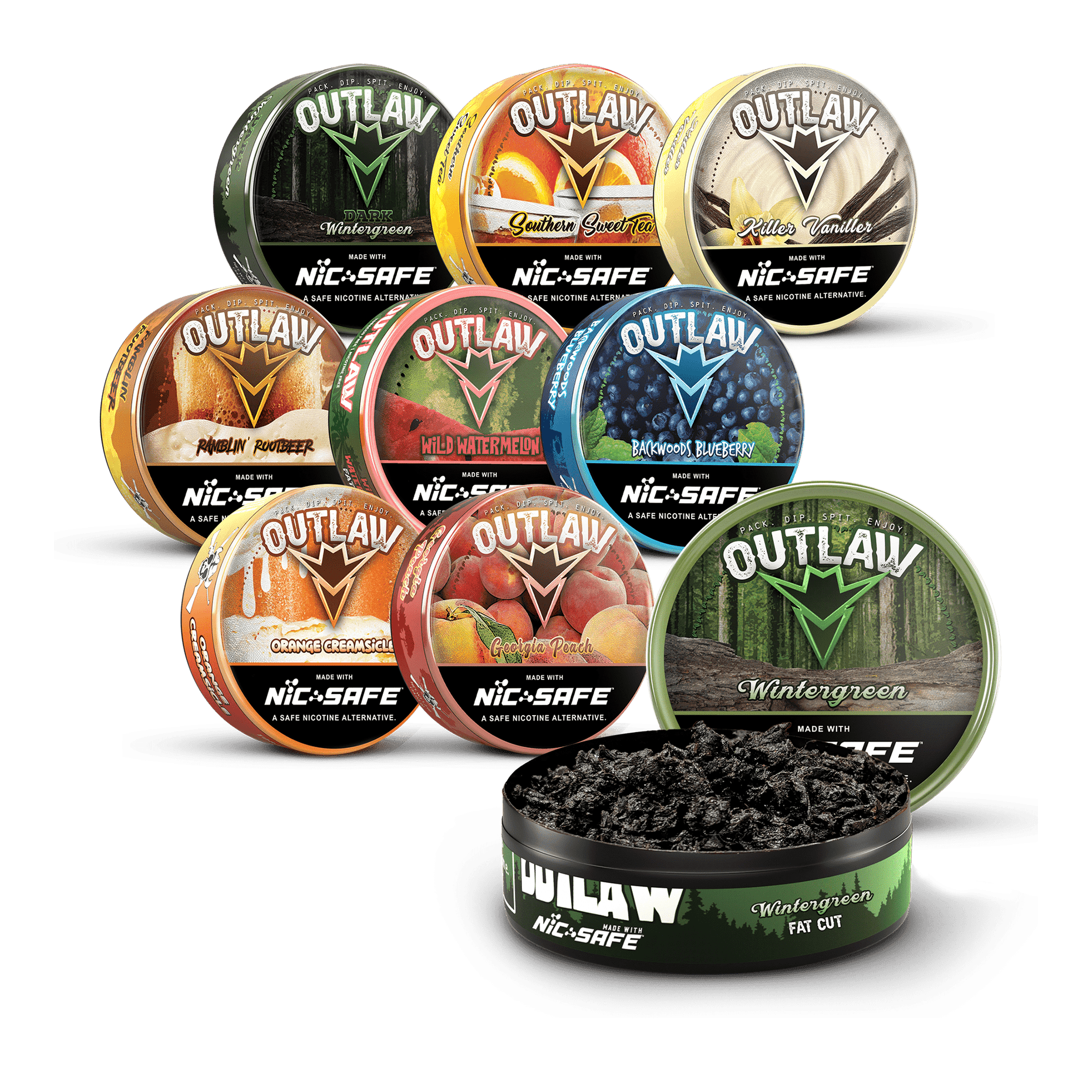 Outlaw FAT Cut Dip - Premium Chewing Tobacco Alternative – Outlaw Dip ...