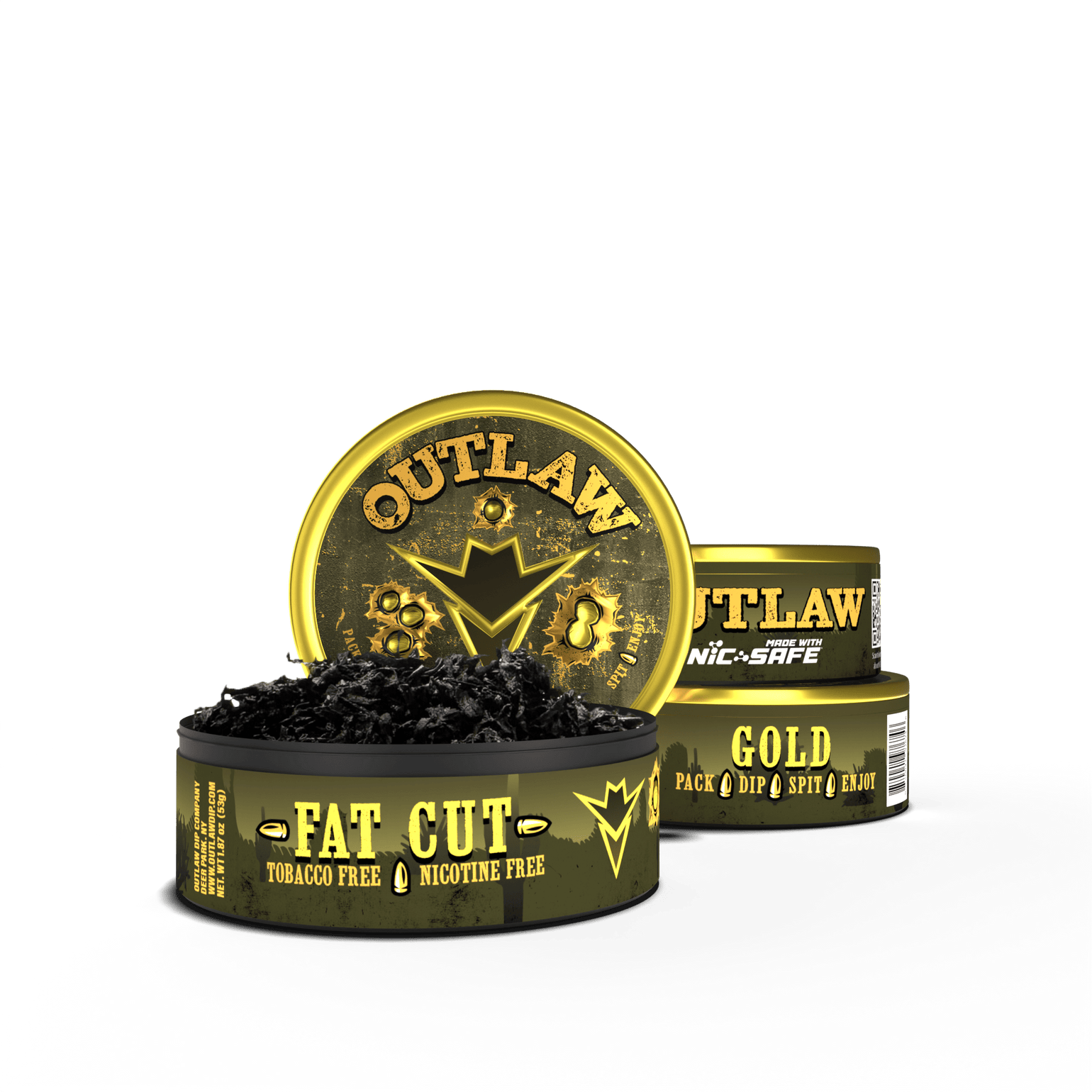 Outlaw FAT Cut Dip - Premium Chewing Tobacco Alternative – Outlaw Dip ...