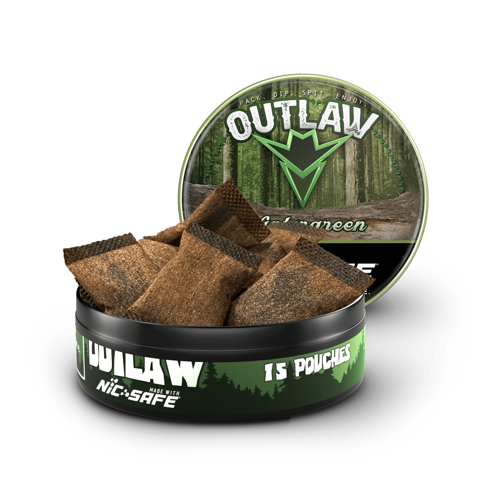 Wintergreen Dip Pouches - Chewing Tobacco Alternative – Outlaw Dip ...