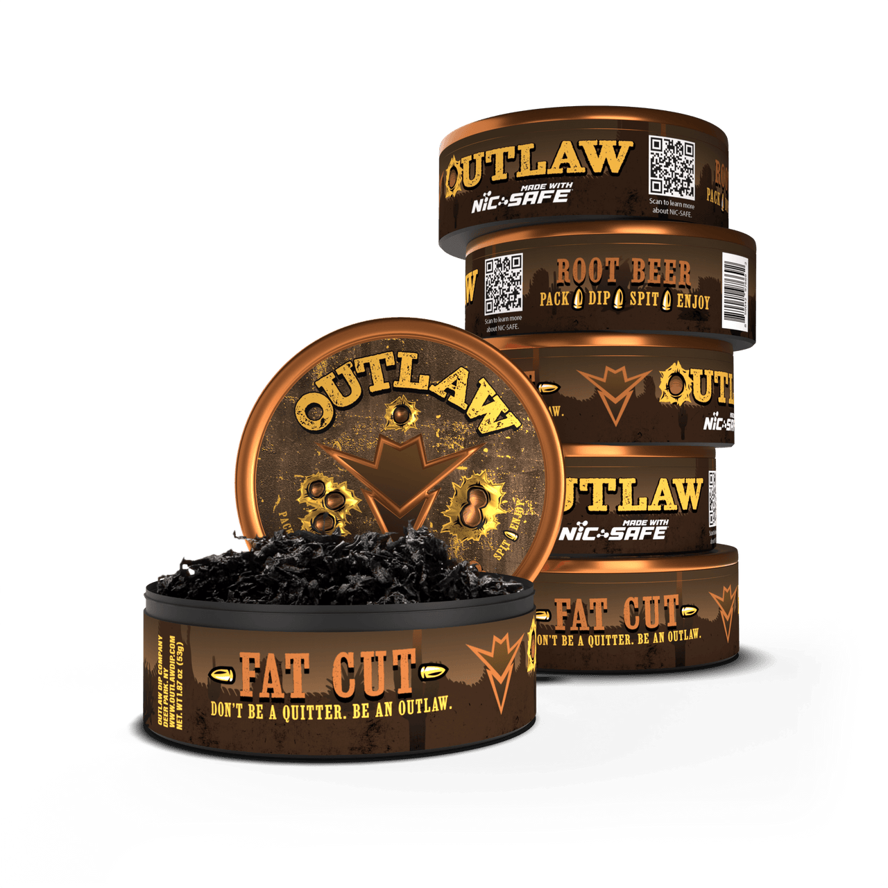 Outlaw FAT Cut Dip - Premium Chewing Tobacco Alternative – Outlaw Dip ...