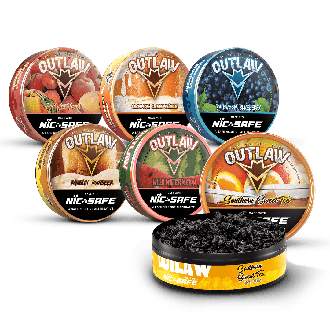 Variety Packs - Premium Chewing Tobacco Alternatives – Outlaw Dip ...