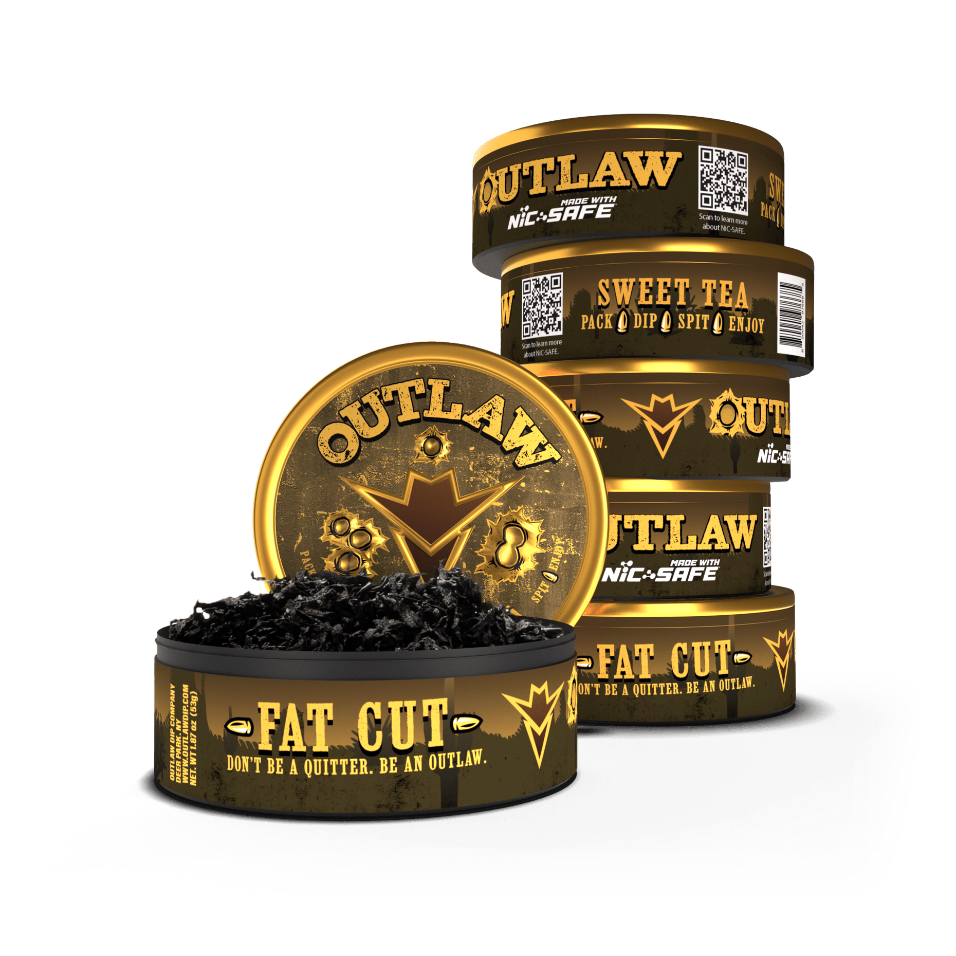 Outlaw FAT Cut Dip - Premium Chewing Tobacco Alternative – Outlaw Dip ...