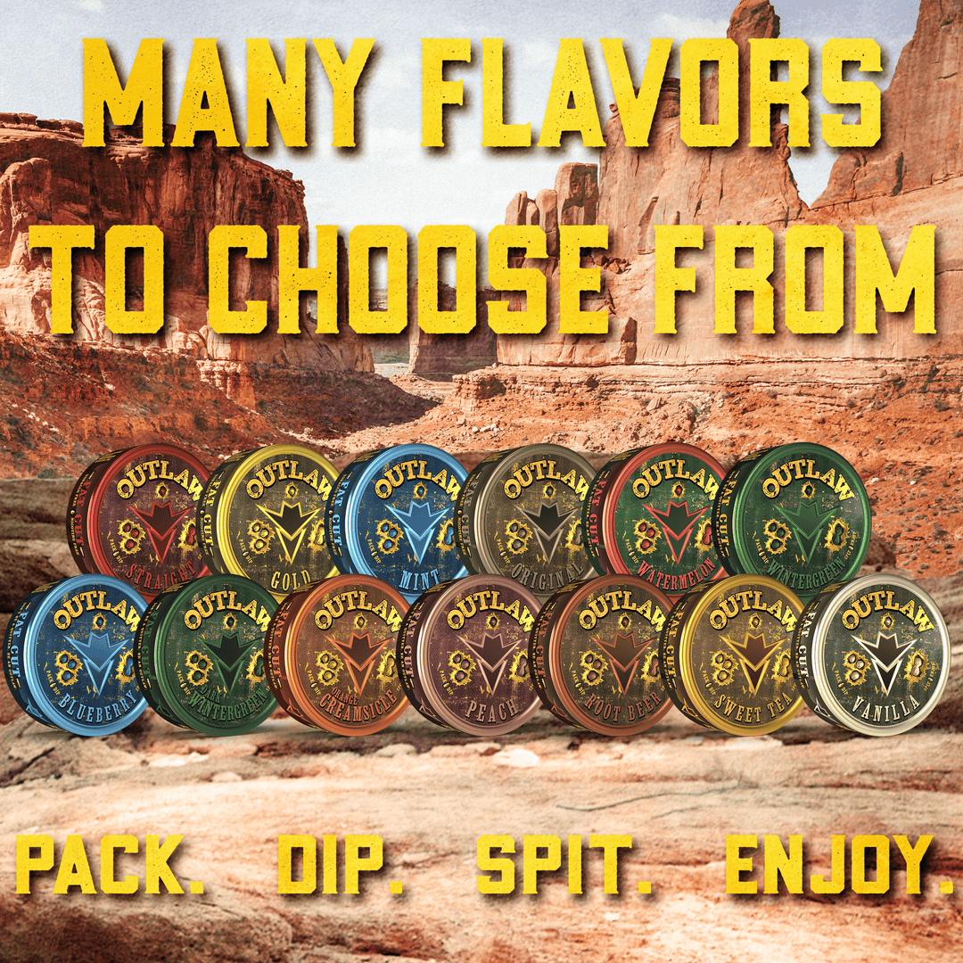 Outlaw Fat Cut Sampler 13 Pack [All Flavors] – Outlaw Dip Company Inc.